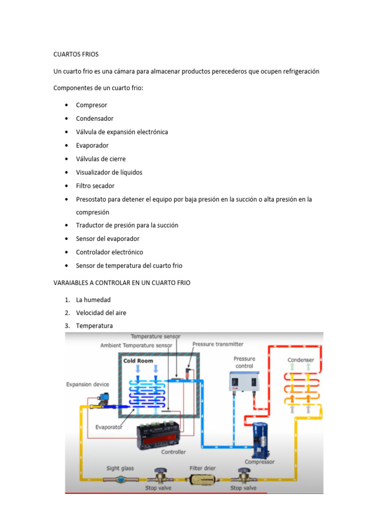 CUARTOS FRIOS | Descargar gratis PDF | Presión | Refrigerante