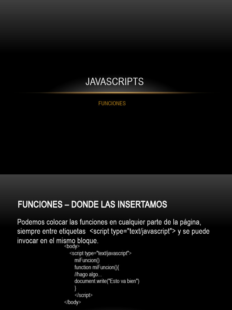 Practica Profesional III Paginas Web 12 JAVASCRIPT FUNCIONES | PDF | Modelo de objeto de ...