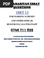 The Samaritan Sample Essays | PDF