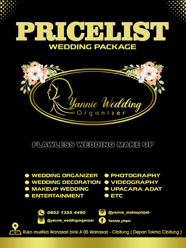 Pricelist YANNIE WEDDING 2022 | PDF