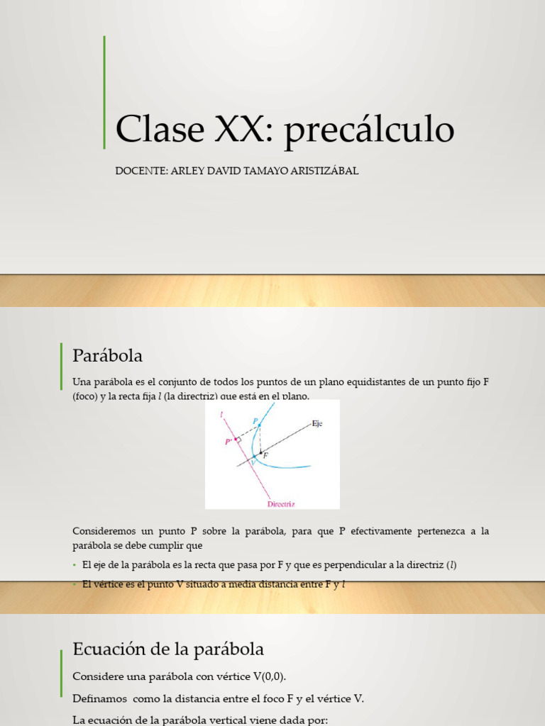Clase XX Precálculo | PDF