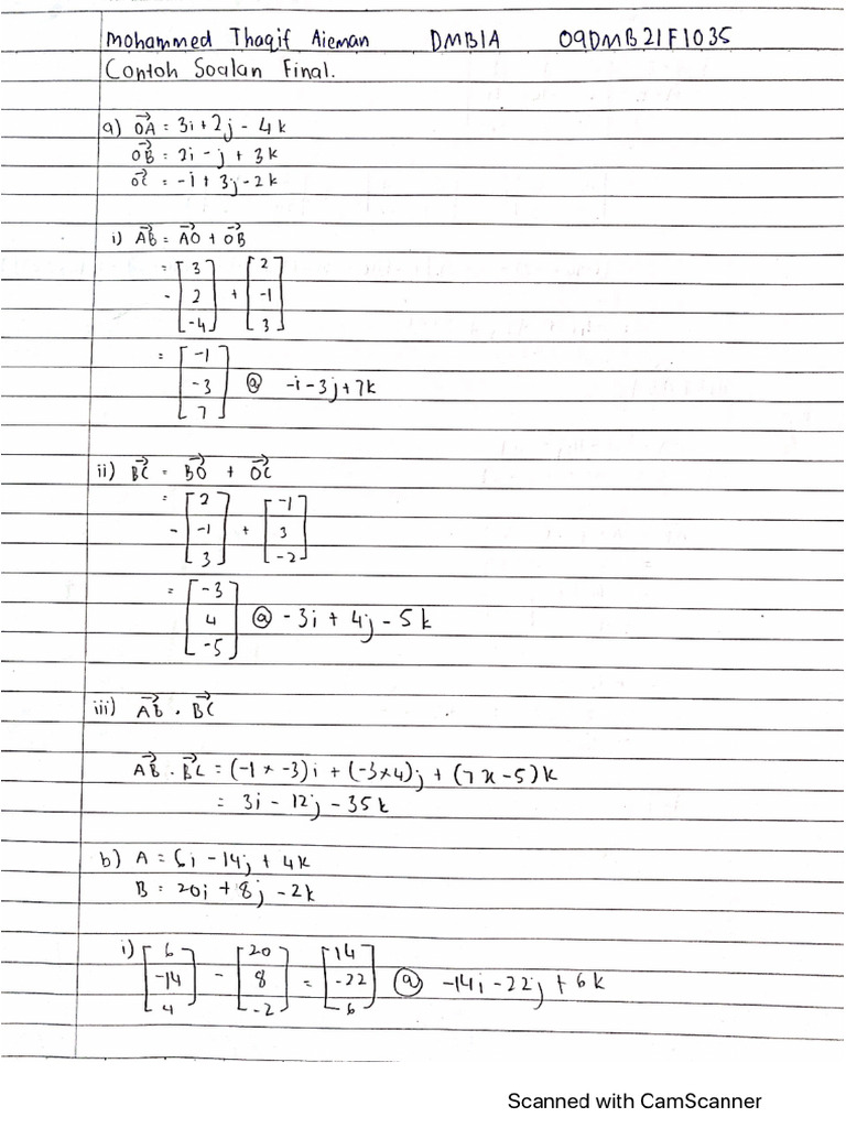 CONTOH SOALAN FINAL MATH | PDF