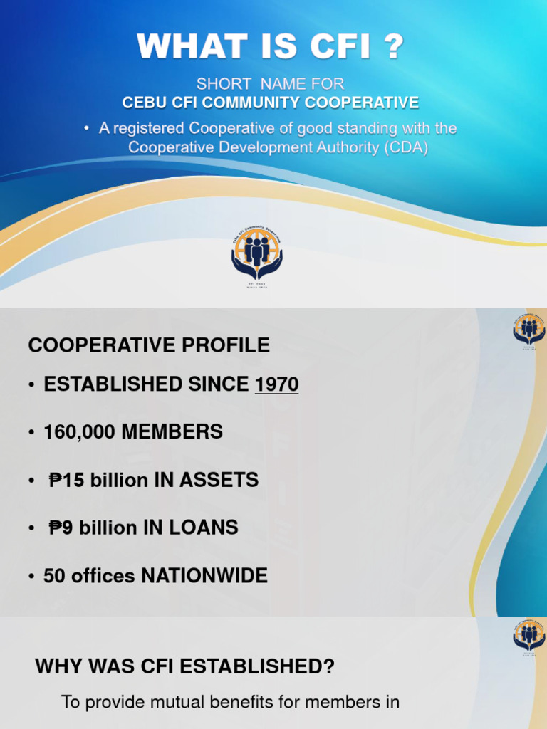 CFI Cooperative: Member Benefits | PDF | Line Of Credit | Loans
