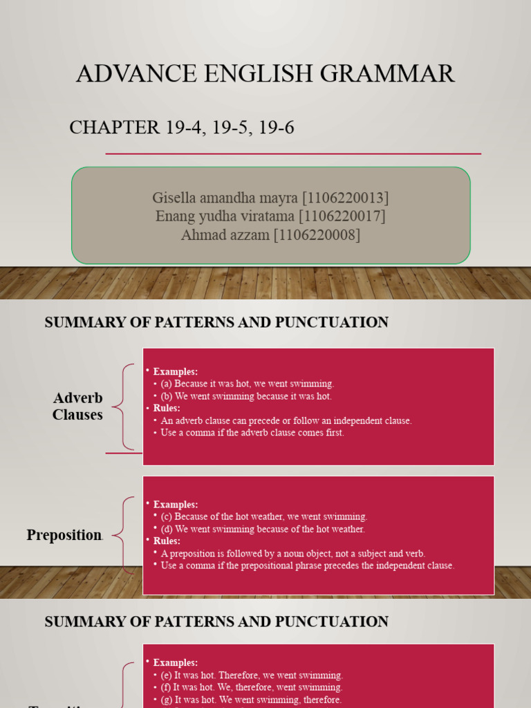 Advance English Grammar N | PDF | English Grammar | Comma