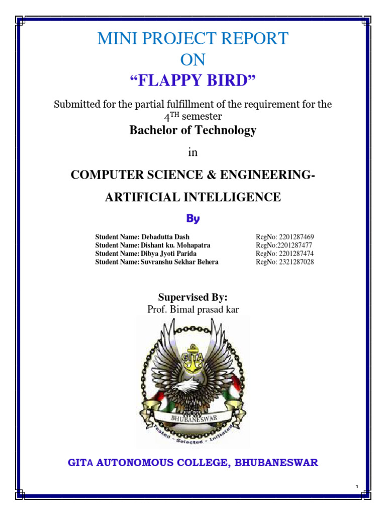 Project Flappy | PDF | Computing | Computer Science