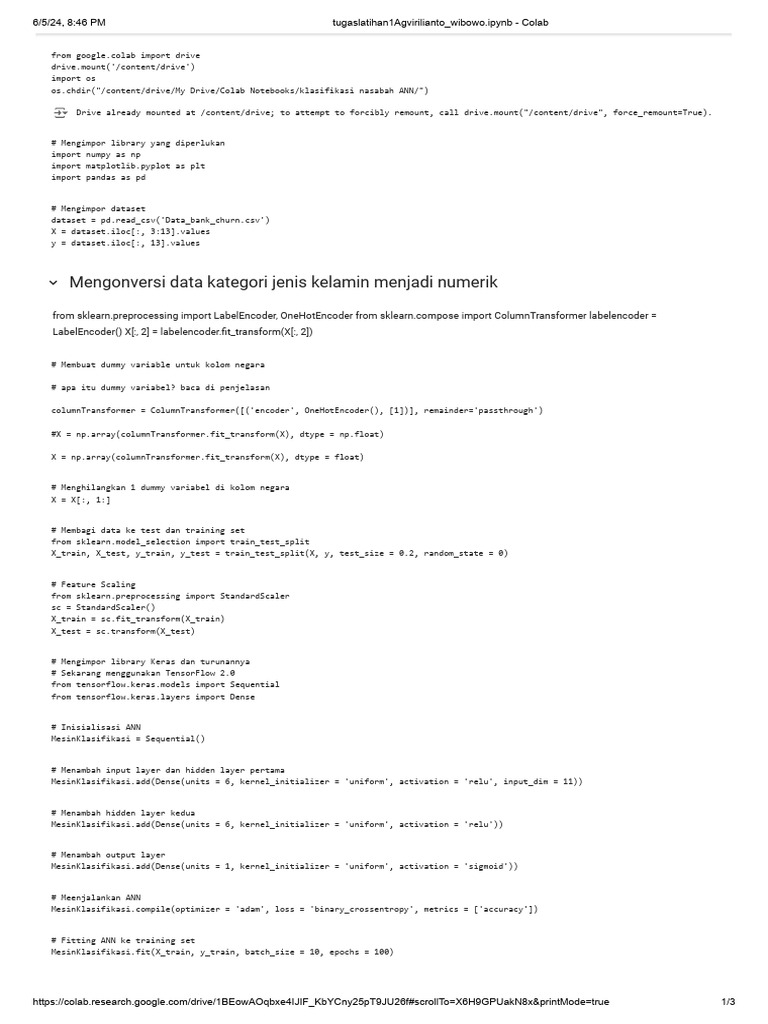 Tugaslatihan1Agvirilianto - Wibowo2.ipynb - Colab | PDF | Artificial Intelligence | Intelligence ...
