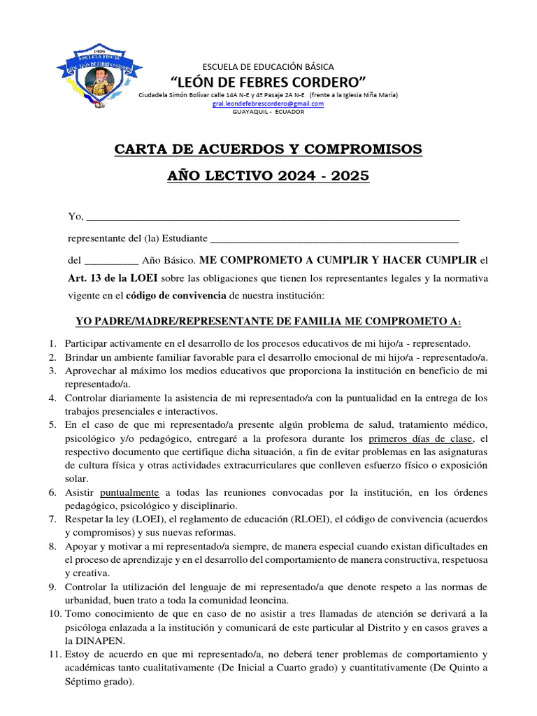 Acuerdos y Compromisos... | PDF