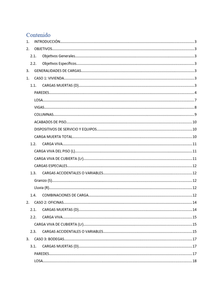 Análisis de Cargas Gravitacionales | PDF | edificio | Mortero (Albañilería)