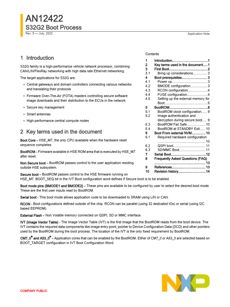 S32G2 Boot Process | PDF | Booting | Computing