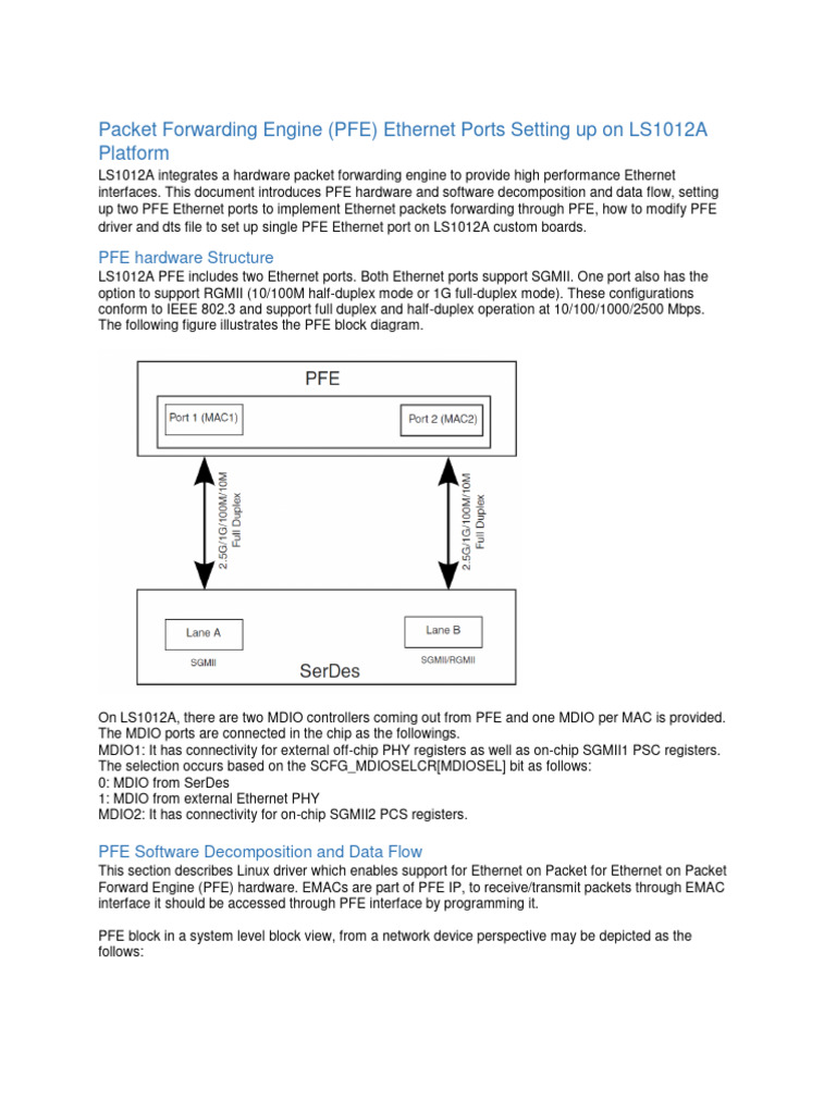 Packet Forwarding Engine | PDF | Device Driver | Computer Network