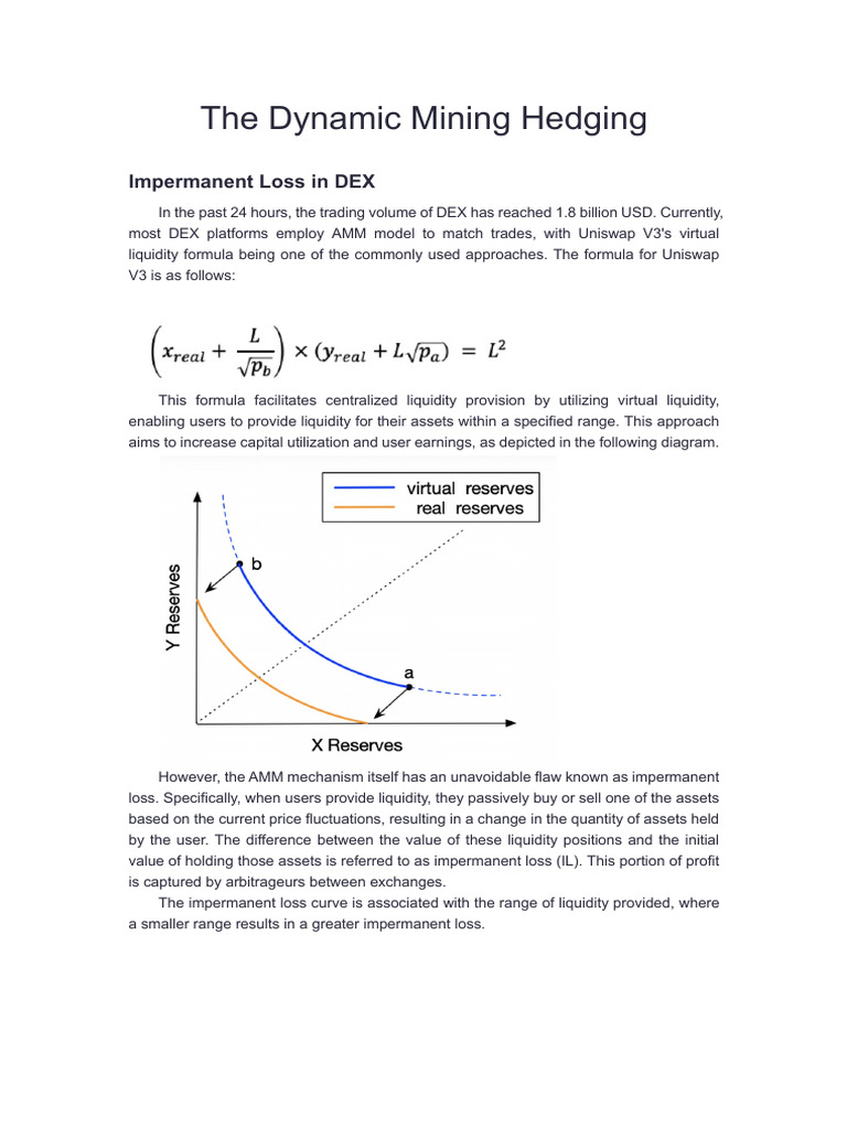 Dynamic Hedging for Liquidity Mining | PDF | Market Liquidity | Hedge ...