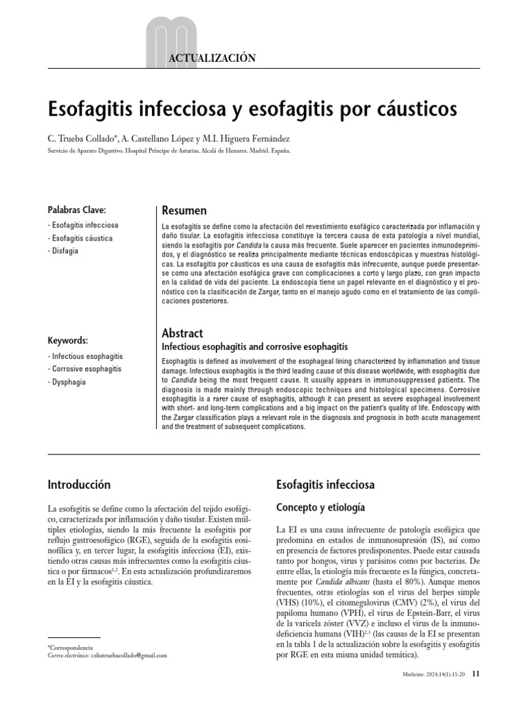 Esofagitis Infecciosa II | PDF | La enfermedad por reflujo ...