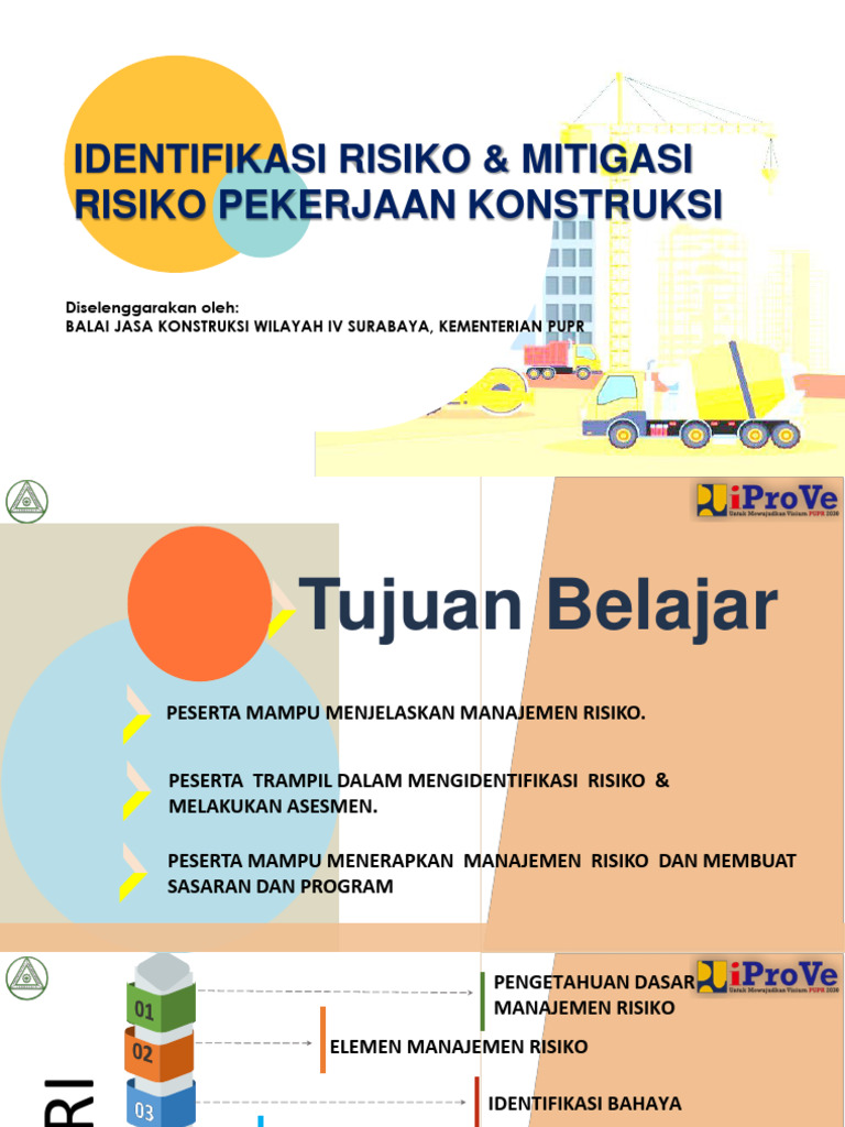 Identifikasi Risiko & Mitigasi Risiko Pekerjaan Konstruksi-2 | PDF