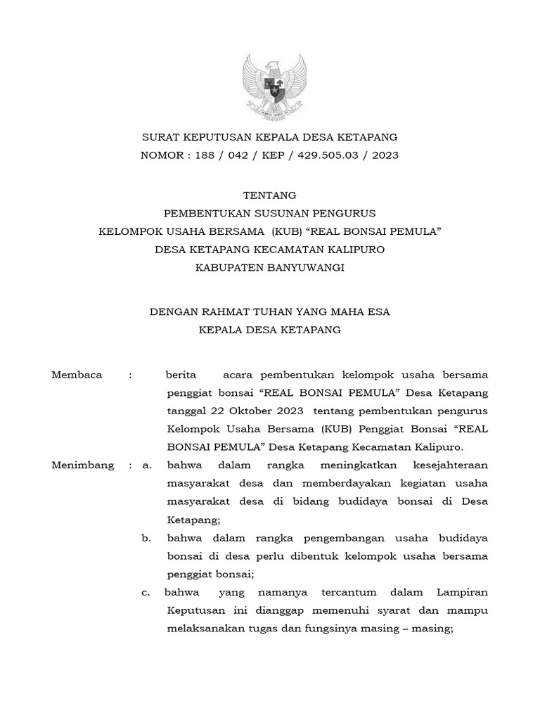 SK Kub Penggiat Bonsai Real Bonsai Pemula PDF | PDF | Griya & Taman