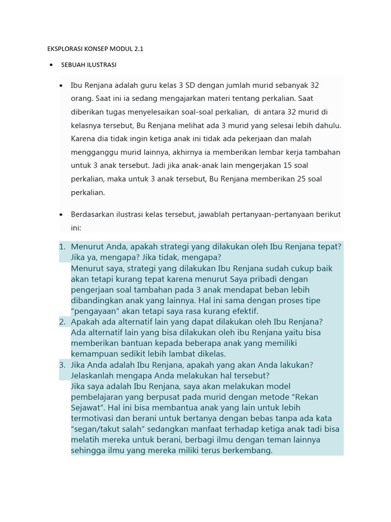 EKSPLORASI KONSEP MODUL 2.1 | PDF