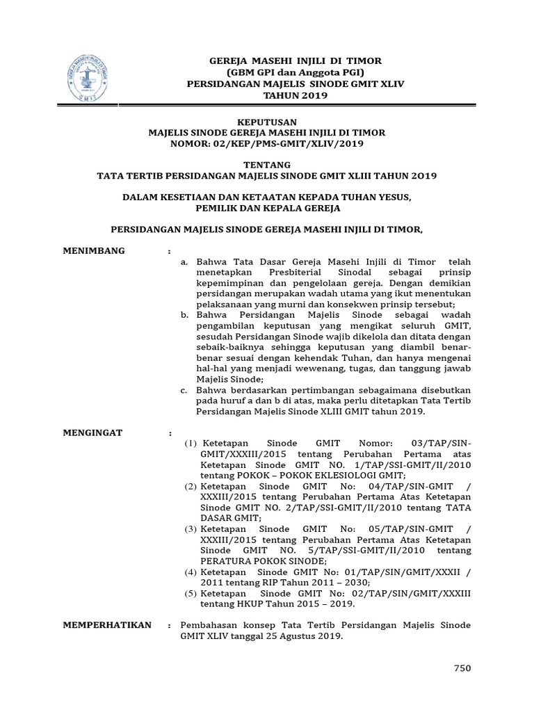 Contoh Tatib 44 | PDF