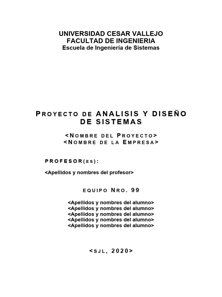 Estructura Del Proyecto ADS | PDF | Caso de uso | Software
