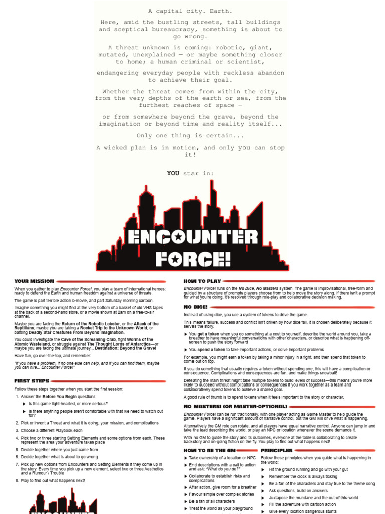 Encounter Force! v1.0gdfsgdfs | PDF