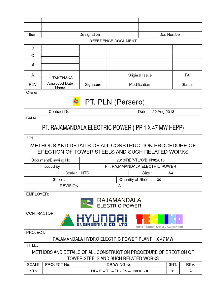 Methods and Details of All Const Proc Erection | PDF | Occupational Safety And Health | Safety