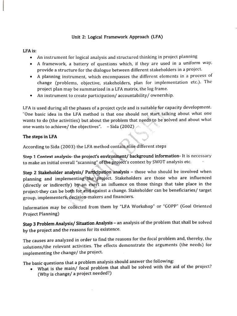 LFA | PDF | Evaluation | Quantitative Research