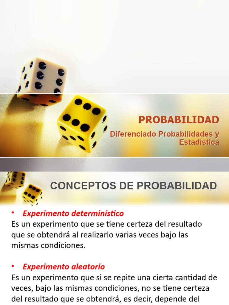 PROBABILIDAD | Descargar gratis PDF | Teoría de probabilidad | Probabilidad