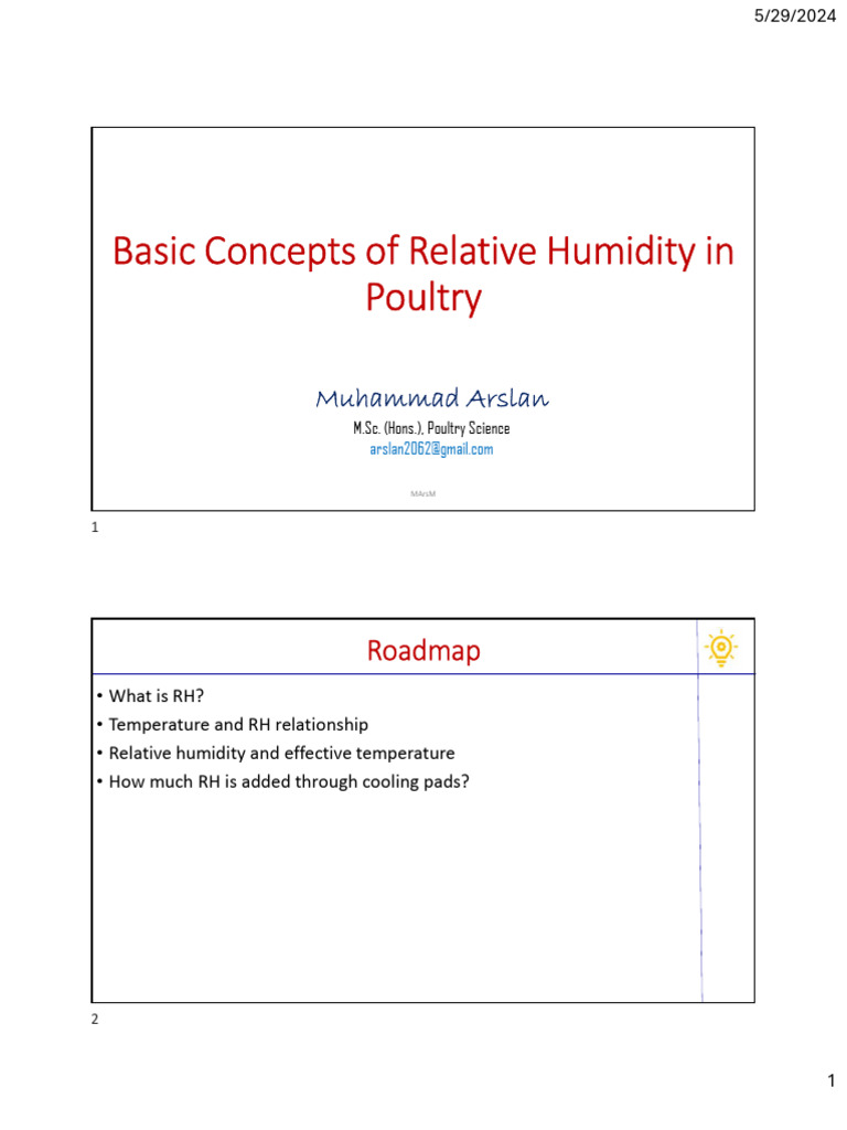 Basic Concepts of Relative Humidity in Poultry | PDF | Humidity ... Basic Concepts of Relative Humidity in Poultry | PDF | Humidity ...