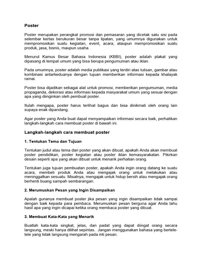 Materi Poster | PDF
