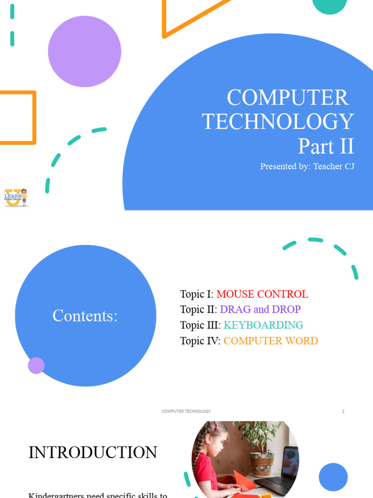 COMPUTER TECHNOLOGY | PDF | Computer Keyboard | Human–Computer Interaction