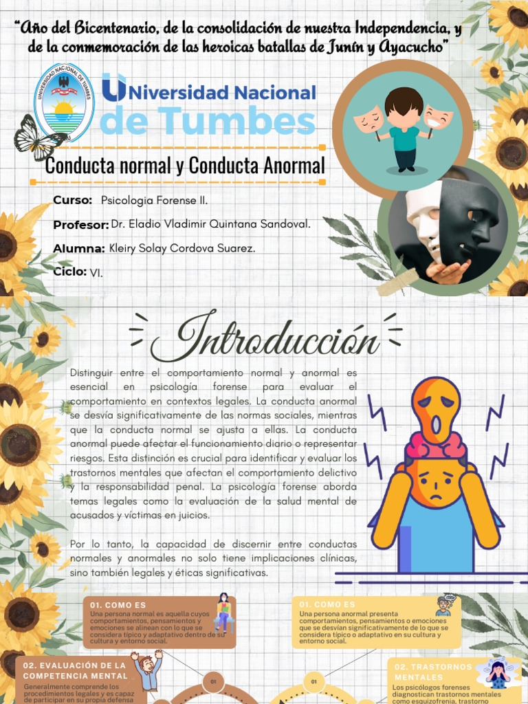 Conducta Normal y Conducta Anormal | PDF | Comportamiento | Trastorno mental