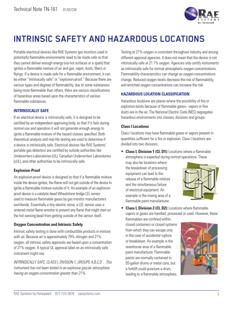 Intrinsic Safety in Hazardous Locations | PDF | Chemical Substances ...