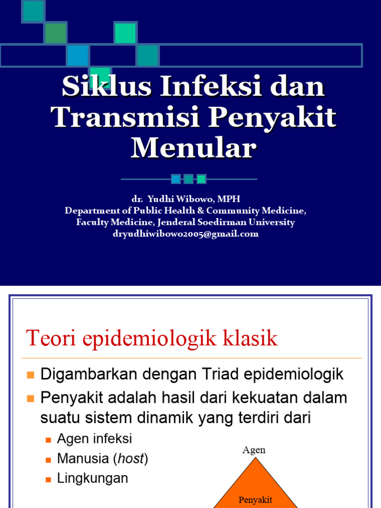 K9 - Siklus Infeksi Dan Transmisi Penyakit Menula - 23 | PDF | Infection | Pathogen