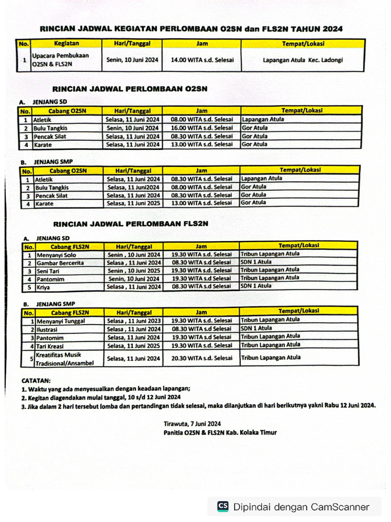 Jadwal Fix | PDF