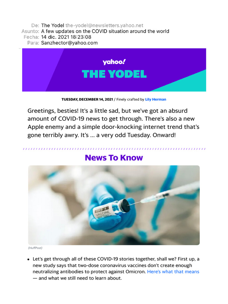 A Few Updates On The COVID Situation Around The World | PDF