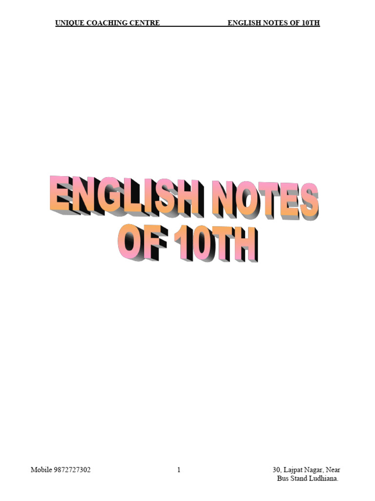 10th Grade English Study Notes | PDF | Shylock | Achilles