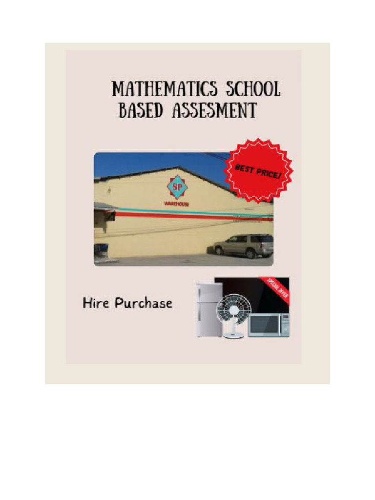 Math SBA | Download Free PDF | Prices | Cost