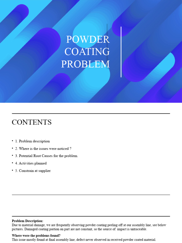 Powder Coating Problem | PDF | Materials | Industrial Processes