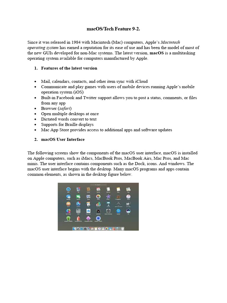 Mac OS | PDF | Mac Os | Graphical User Interfaces