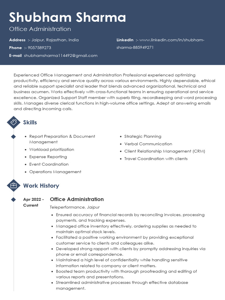 Naukri ShubhamSharma (4y 0m) | PDF | Business | Business Economics