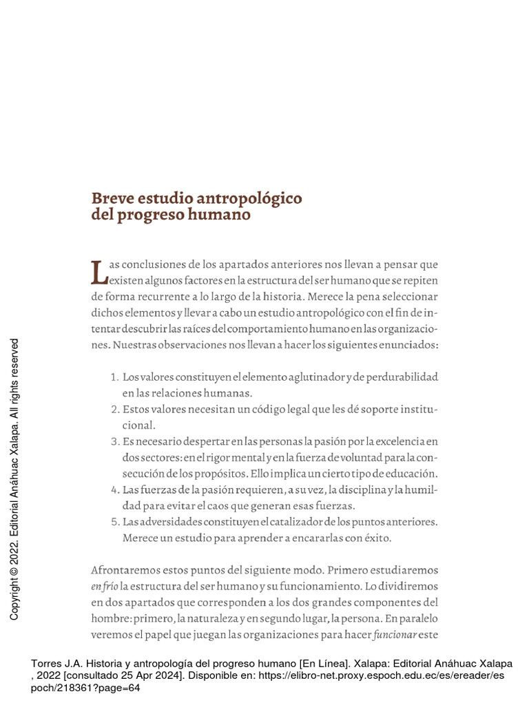 Antropología y El Progreso Humano | PDF