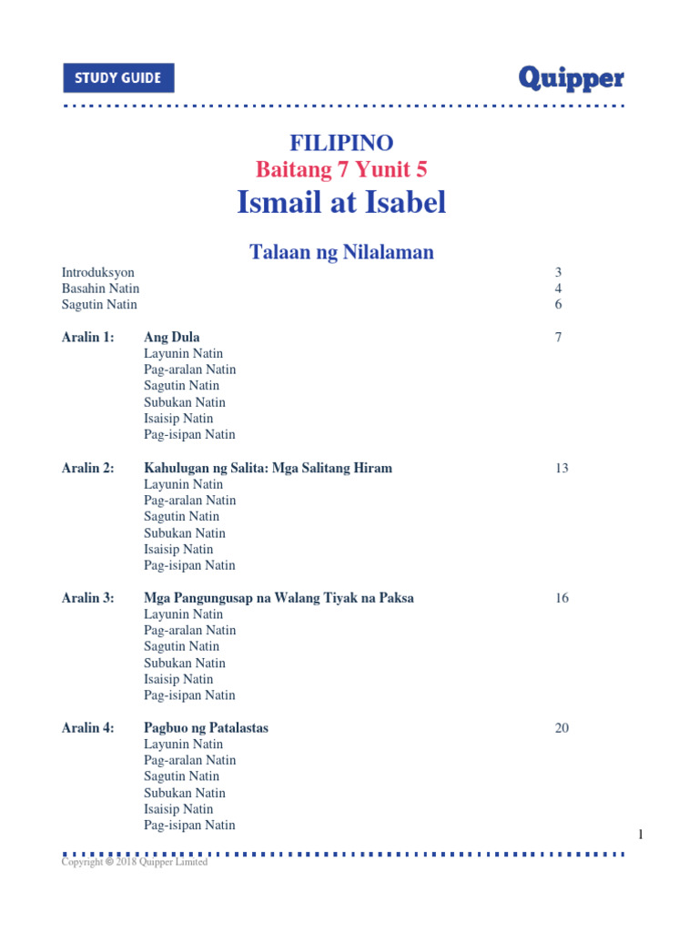 QS FIL7 U5 Study Guide | PDF