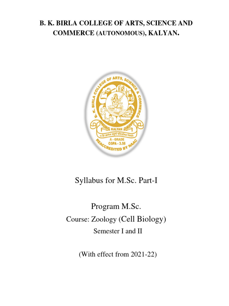 Syllabus MSC Zoology | PDF | Vector (Molecular Biology) | Translation ...