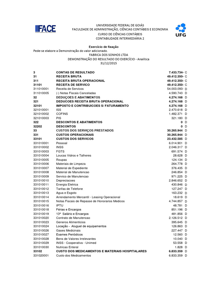 Lista 04 DVA Fabrica Dos Sonhos | PDF | Dinheiro | Economias