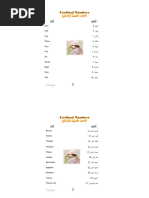 Arabic Numbers 1 to 100 Guide | PDF