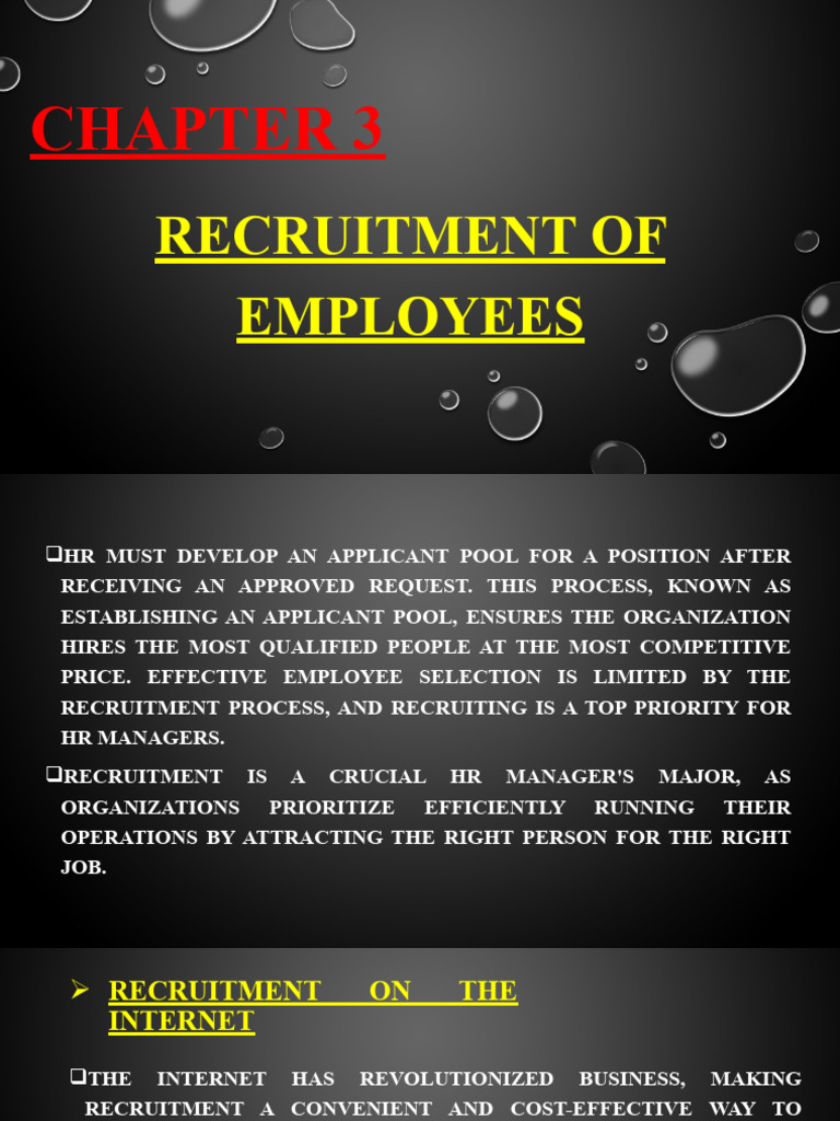 CHAPTER-3 (HRM) | PDF | Recruitment | Résumé