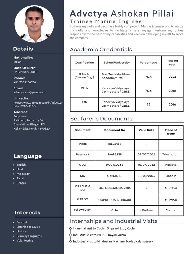 Curriculum vitae | PDF | Engineering