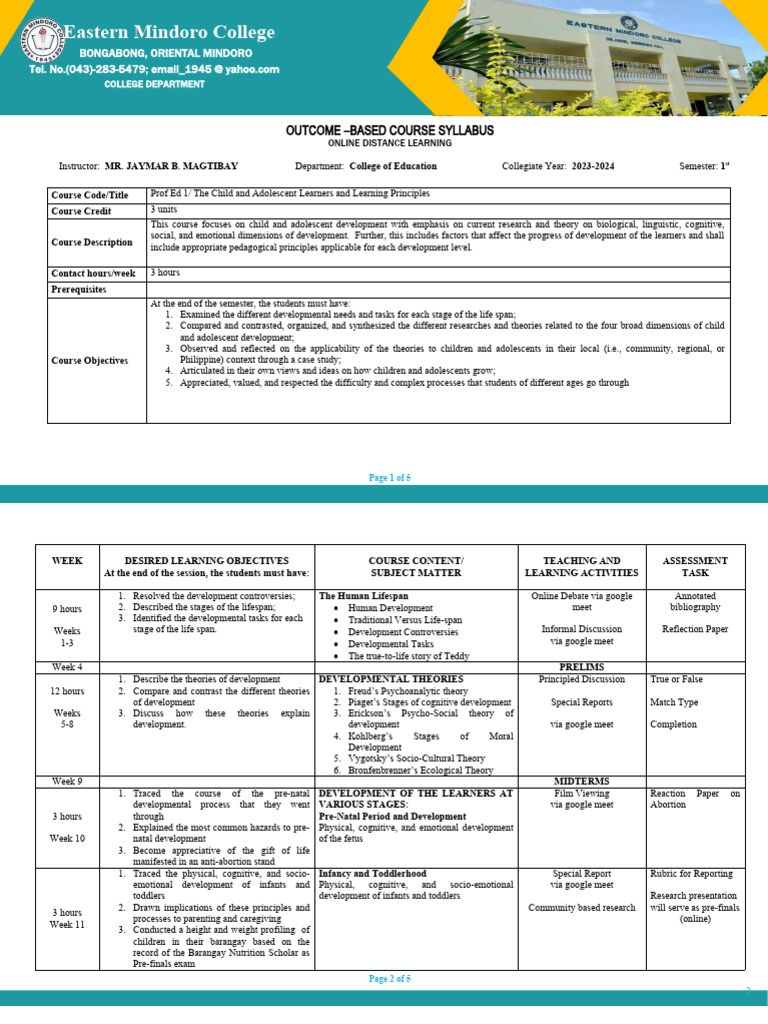 Child & Adolescent & Learning Principles | PDF | Adolescence | Learning