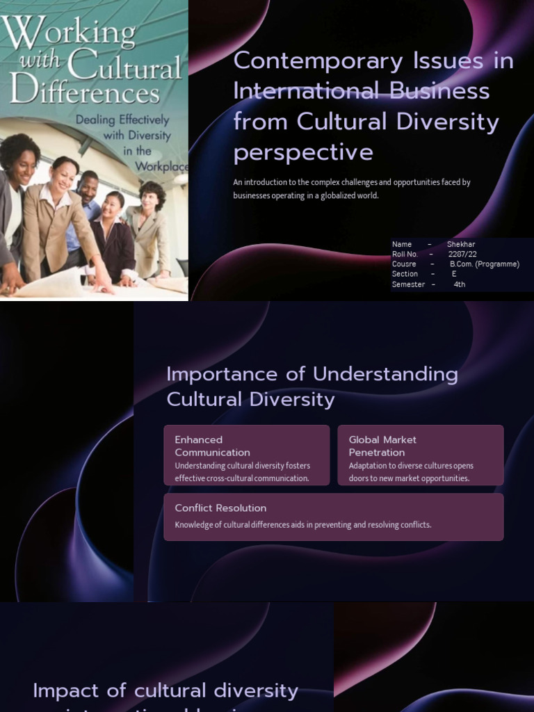 Contemporary Issues in International Business | PDF | Leadership ...