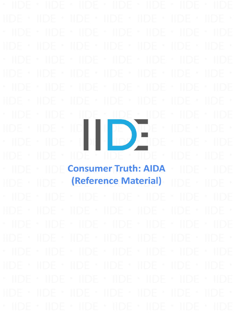 Consumer Truth AIDA_Reference Material | PDF