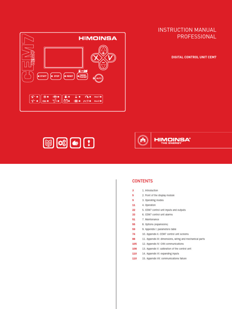 Cem7 En Pdf Battery Charger Electric Generator