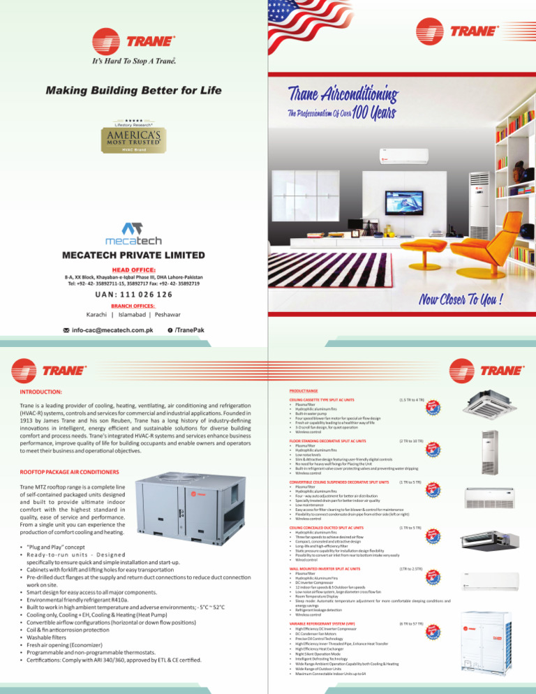 Trane Brouchure | PDF